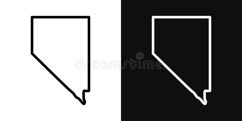 Icono de mapa de nevada ilustración del vector. Ilustración de blanco ...