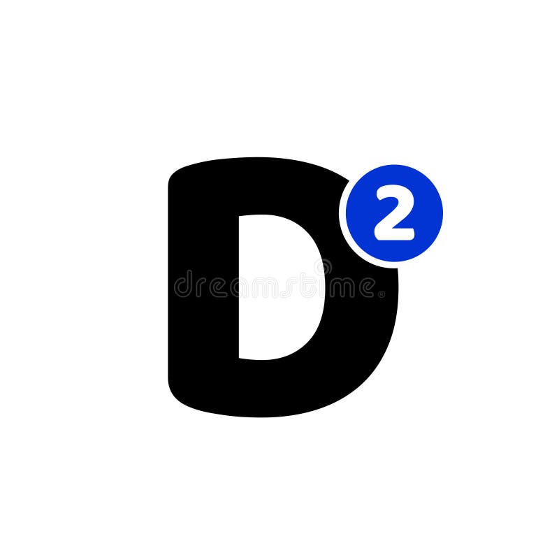 Icono De Marca D2. Monograma Vectorial D2 Ilustración del Vector ...