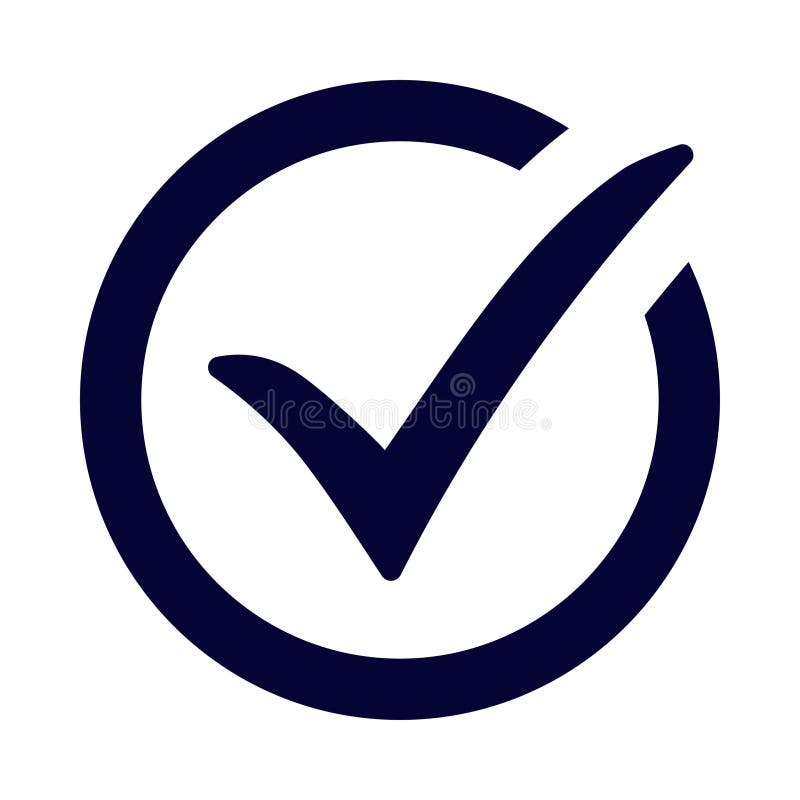 Icono De Marca De Verificación Correcta Ilustración del Vector ...
