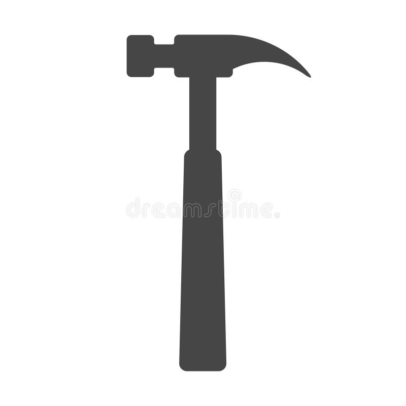 Icono de martillo ilustración del vector. Ilustración de preferencias ...
