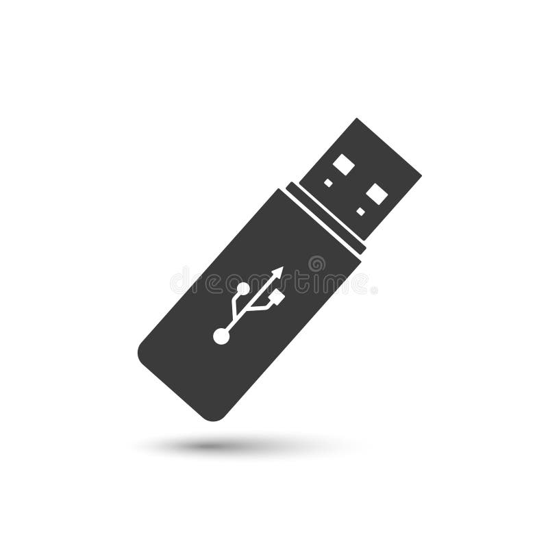 Icono de memoria USB USB ilustración del vector. Ilustración de forma ...