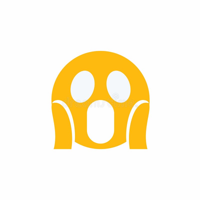 Icono de miedo stock de ilustración. Ilustración de aislado - 246282229