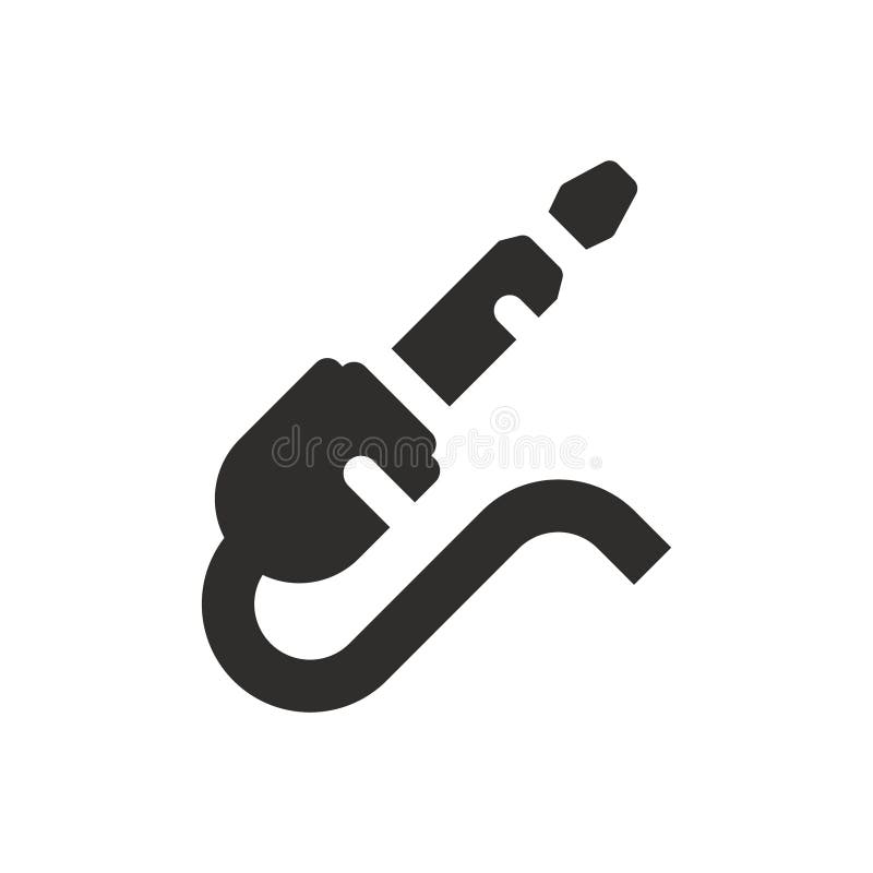 Icono De Mini Jack De Cable Ilustración del Vector - Ilustración de ...