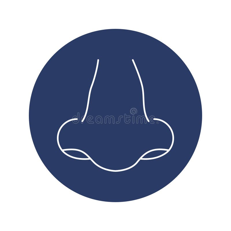 Icono De Nariz Humana Nasal Ilustración del Vector - Ilustración de ...