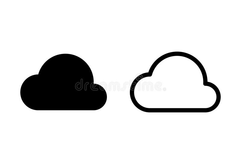 Icono De Nube . Icono De Vector De Nube Ilustración del Vector ...