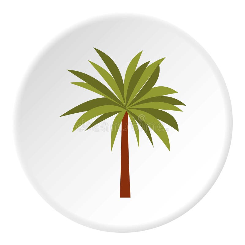 Icono De Palma, Estilo Plano Stock de ilustración - Ilustración de ...
