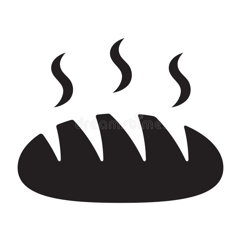 Icono De Pan Icono De Pan Icono De Pan Icono Plano. Ilustración del ...