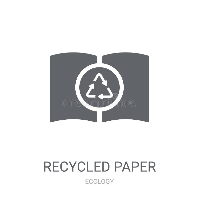 Icono de papel reciclado ilustración del vector. Ilustración de icono ...