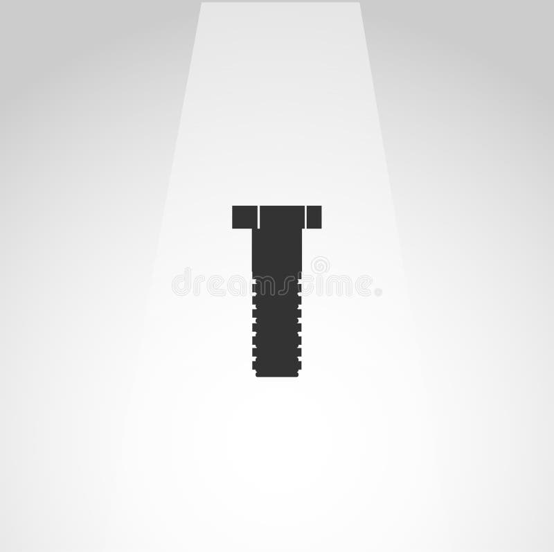 Icono De Perno Perno Icono Aislado Simple Stock de ilustración - Ilustración de botones ...