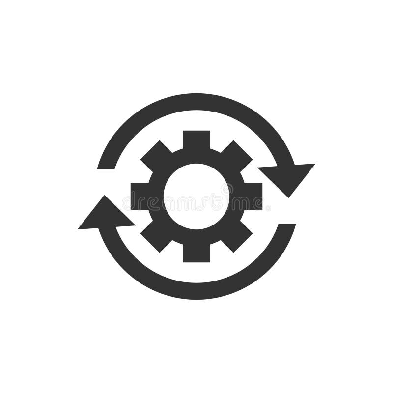 Icono De Proceso Del Flujo De Trabajo En Estilo Plano Rueda Del Diente ... Icono De Proceso Del Flujo De Trabajo En Estilo Plano Rueda Del Diente ...