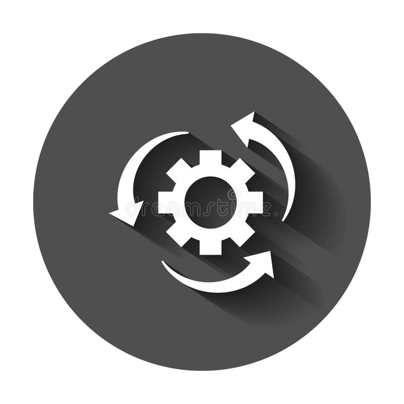 Icono De Proceso Del Flujo De Trabajo En Estilo Plano Rueda Del Diente ... Icono De Proceso Del Flujo De Trabajo En Estilo Plano Rueda Del Diente ...