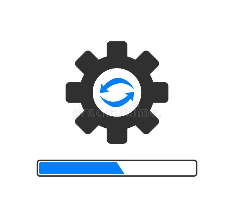 Icono De Actualización De Software Actualizar Icono De Progreso De La Aplicación Stock de ...