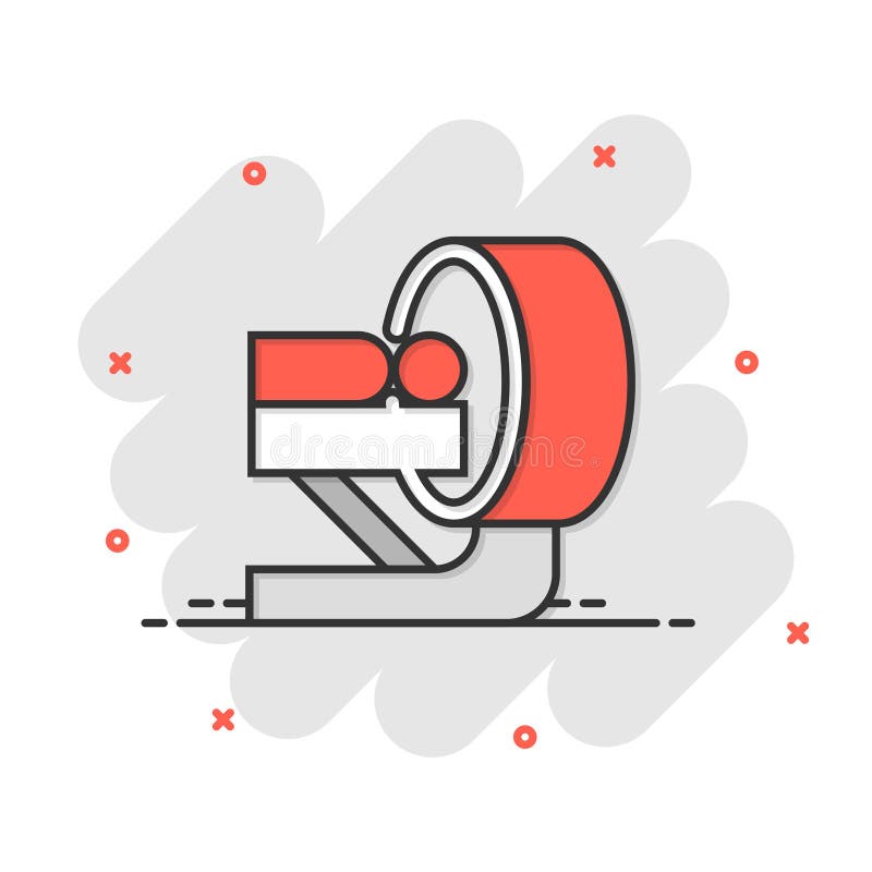 Icono De Radiología En Estilo Plano Tomografía Ilustración Vectorial