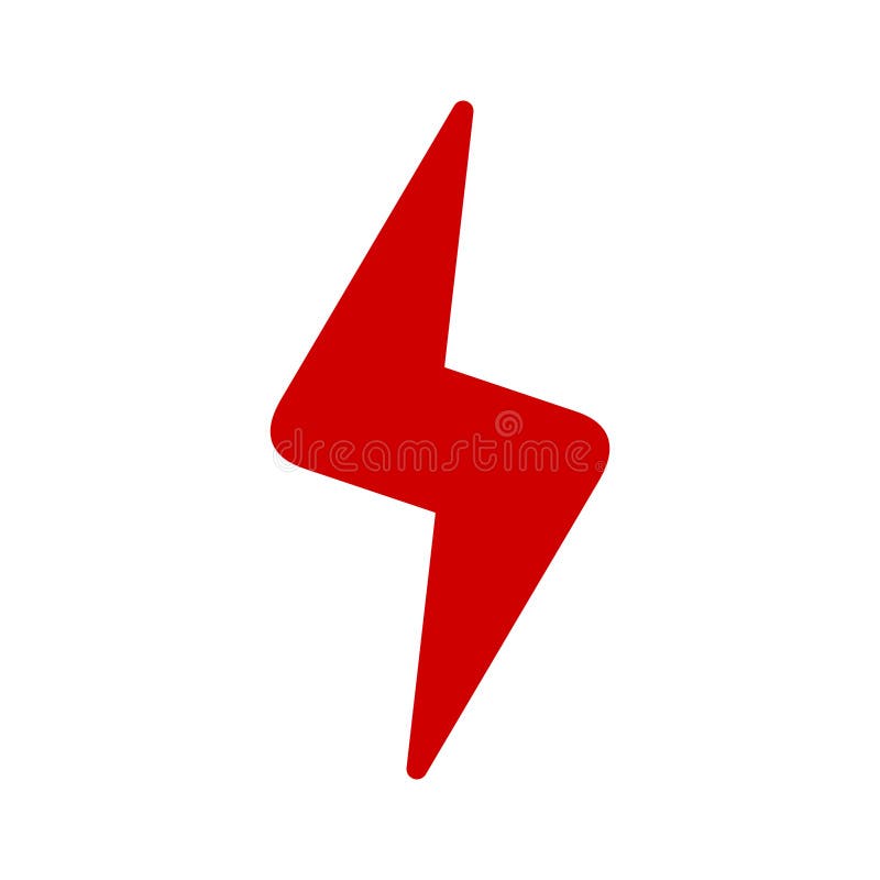 Icono de rayo de flecha ilustración del vector. Ilustración de tormenta ...