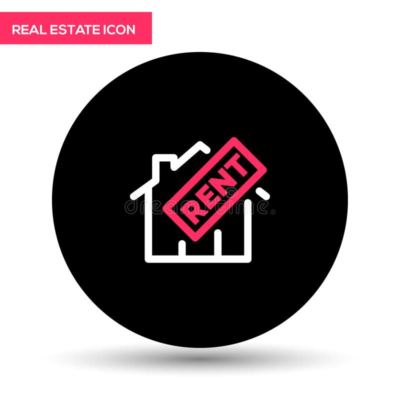 Icono de Real Estate ilustración del vector. Ilustración de icono ...