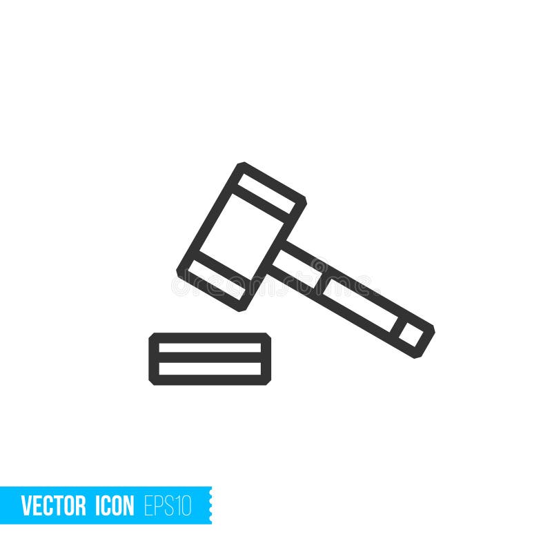 Icono de Real Estate ilustración del vector. Ilustración de subasta ...