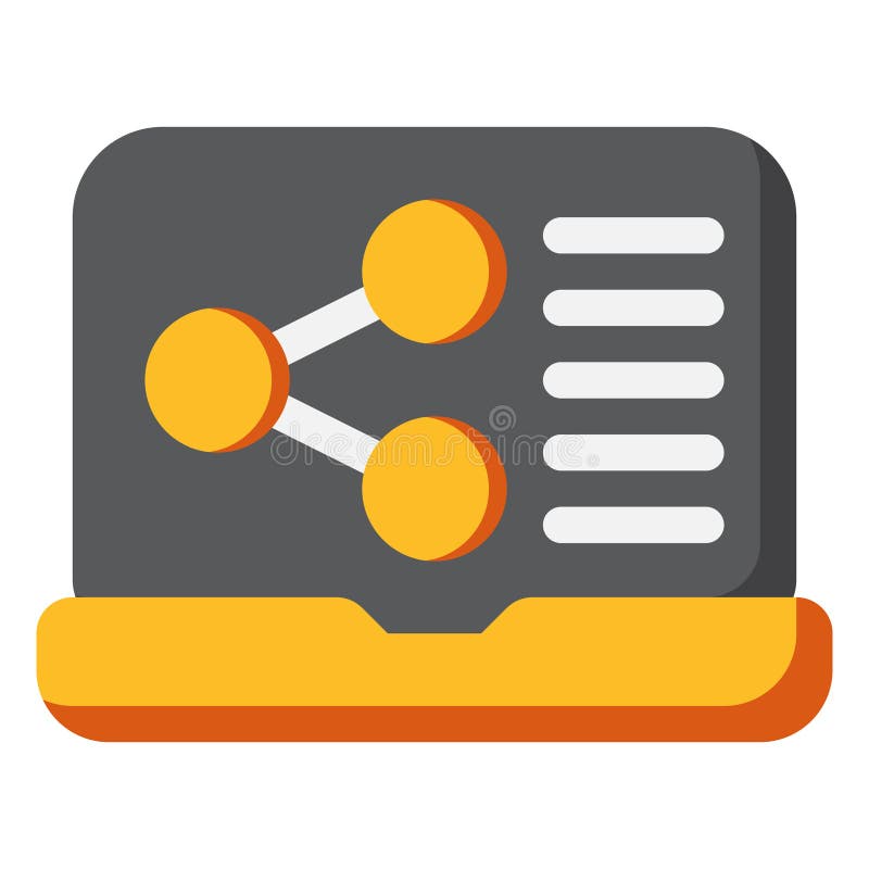 Icono De Recurso Compartido. Concepto De Marketing Digital. Icono Plano ...