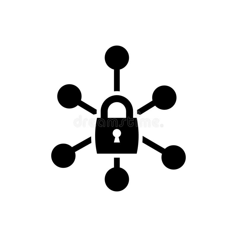 Icono de red privada ilustración del vector. Ilustración de privado ...
