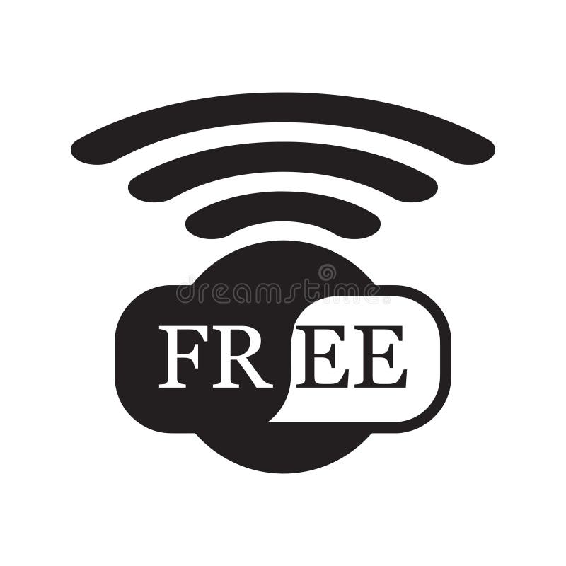 Icono De Red Wi-Fi Gratuita Vectorial Ilustración del Vector ...