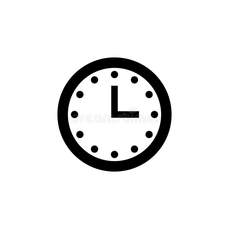 Icono De Reloj . Vector De Icono De Tiempo. Símbolo De Icono De Tiempo ...