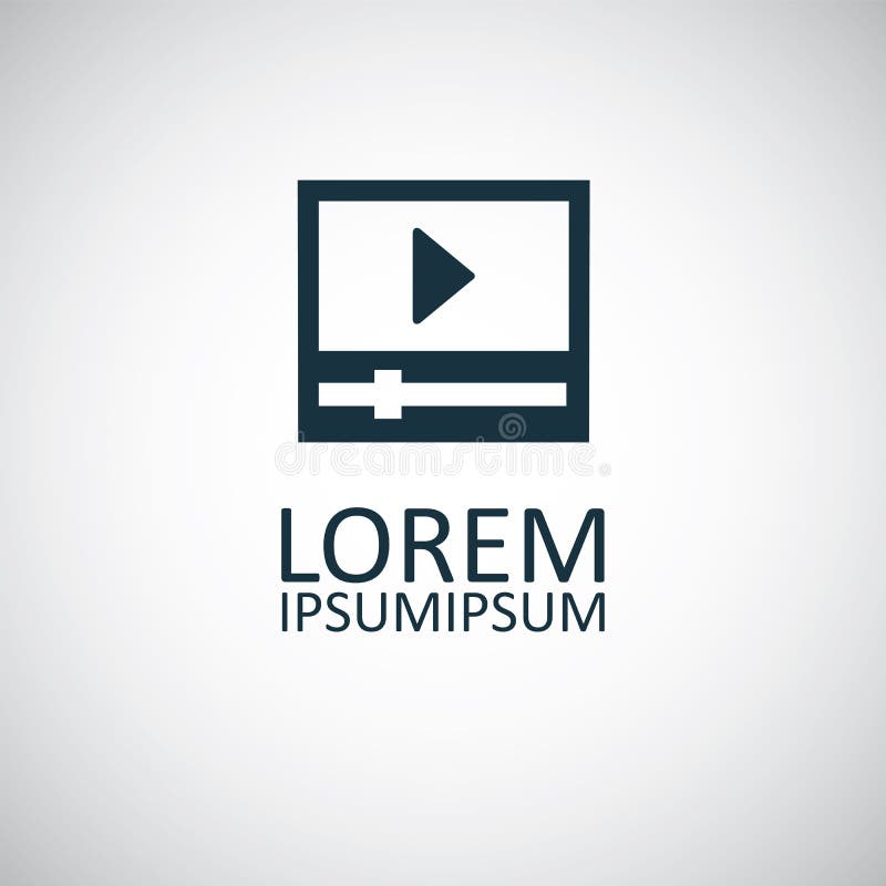 Icono De Reproductor Multimedia Elemento Plano Simple Ilustración del ...