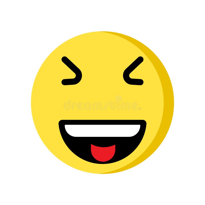 Icono De Risa Aislado En El Fondo Blanco Ilustración del Vector ...