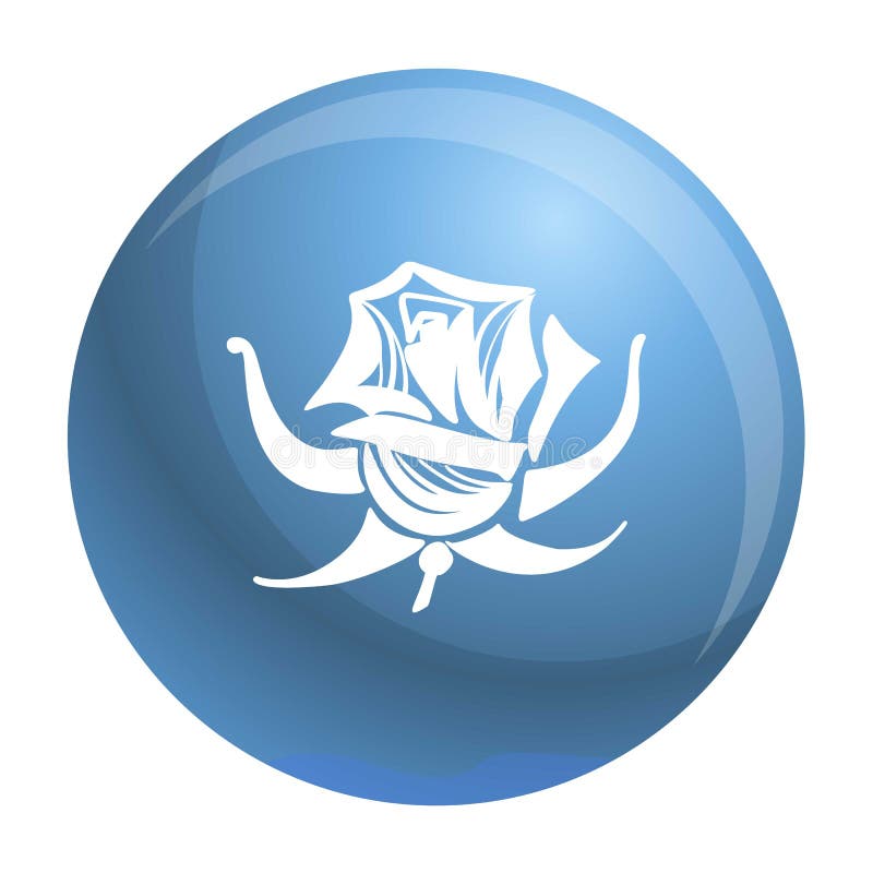 Icono De Rose, Estilo Simple Ilustración del Vector - Ilustración de ...