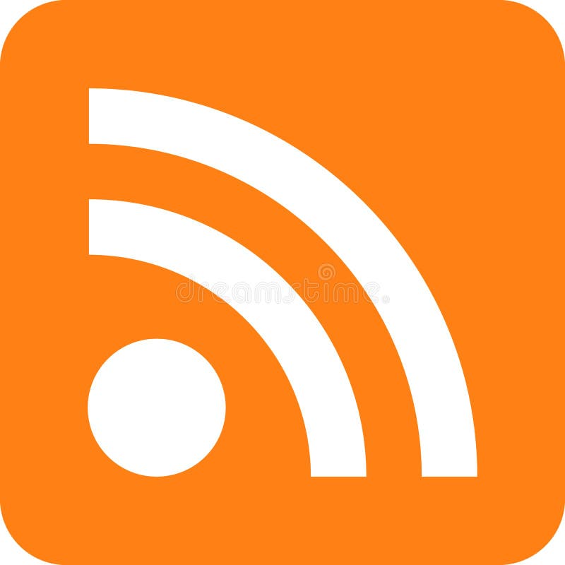 Icono De Rss. Vectores De Color Naranja. Ilustración del Vector ...