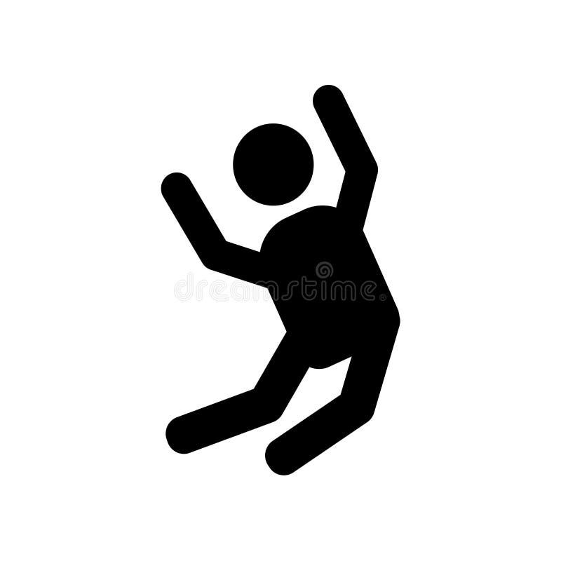 Icono De Salto Del Icono De La Gente Ilustración del Vector ...
