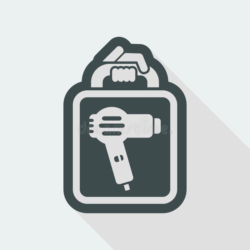 Icono de secador ilustración del vector. Ilustración de mano - 117822671