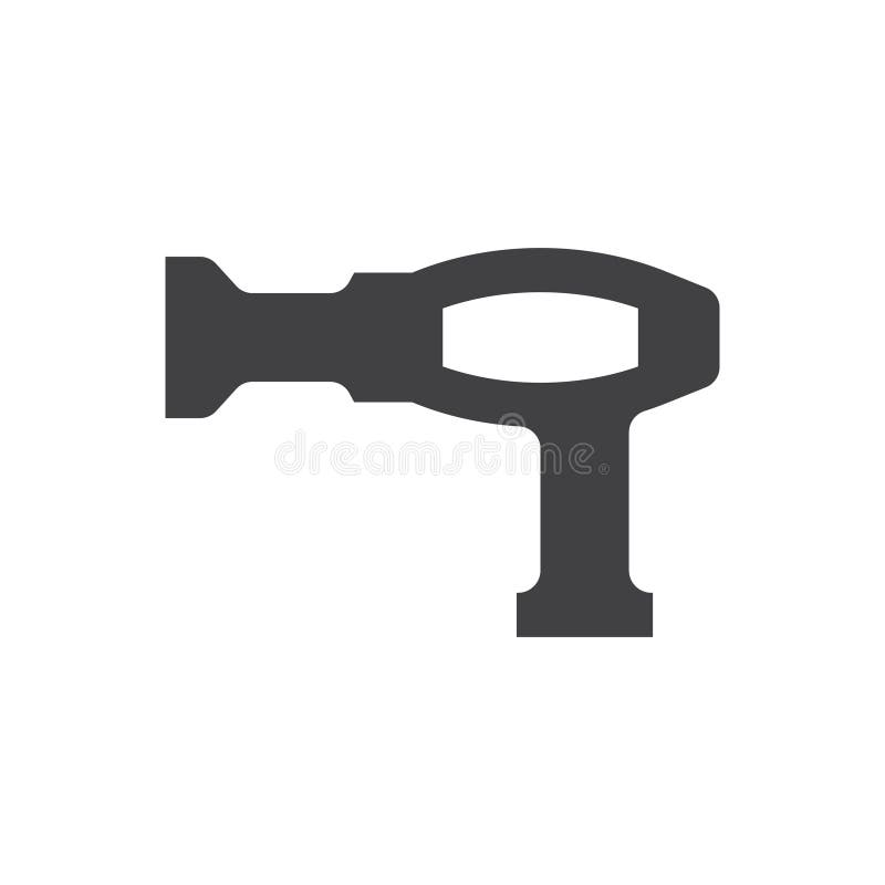 Icono de secador de pelo ilustración del vector. Ilustración de ...
