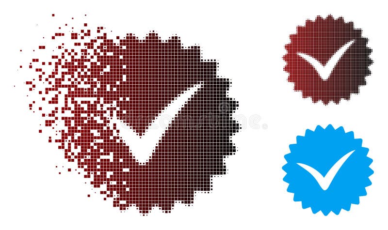 Icono De Semitono Destructed De La Calidad Del Pixel Ilustración del ...