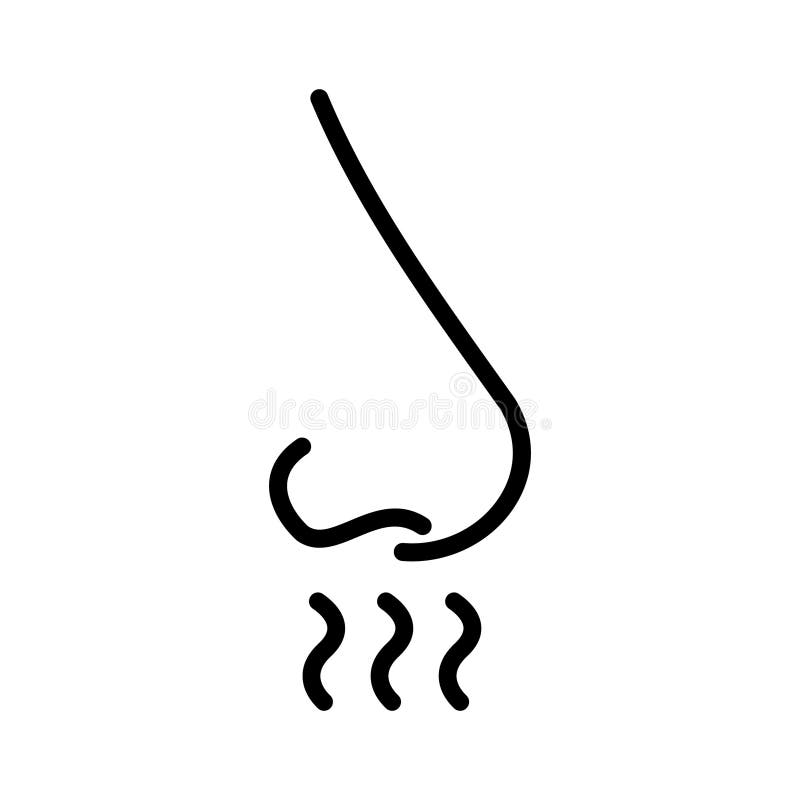 Icono De Sentido Del Olfato En El Estilo De Contorno. Ilustración del ... Icono De Sentido Del Olfato En El Estilo De Contorno. Ilustración del ...