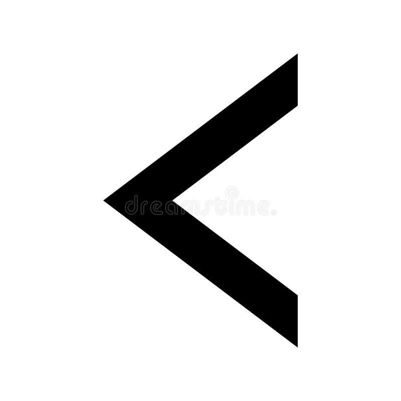 Icono De Signo De Flecha Izquierda Ilustración del Vector - Ilustración ...