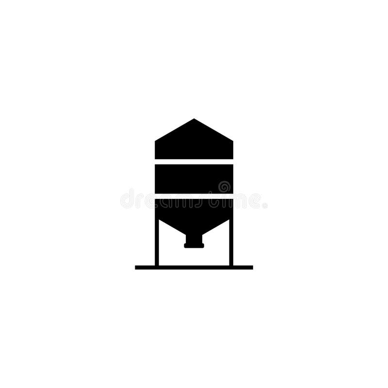 Icono De Silo. Icono De Grano Aislado En Fondo Blanco Ilustración del ...