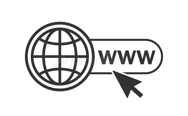 Icono De Sitio Web Icono De Vector Www Ilustración del Vector ...