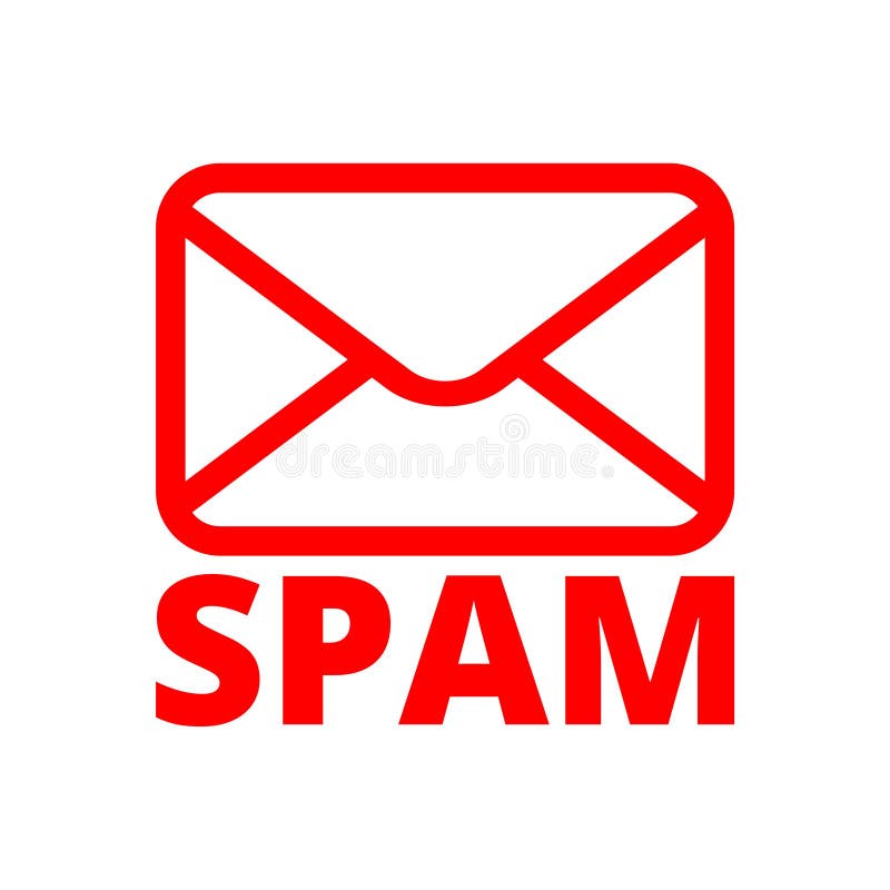 Icono de spam ilustración del vector. Ilustración de seguridad - 174565897
