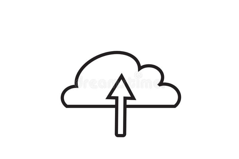 Icono De Subida Icono De Interfaz De Usuario Stock de ilustración ...