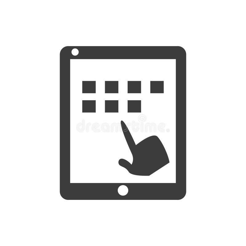 Icono de tablet ilustración del vector. Ilustración de icono - 184877189