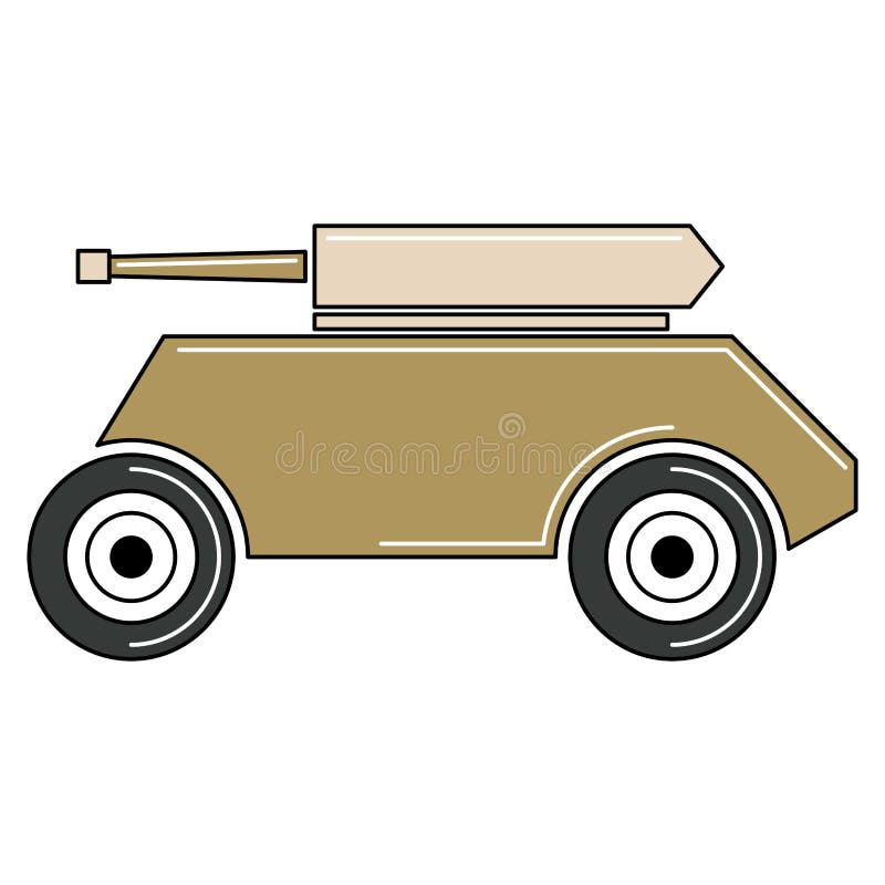 Icono De Tanque De Guerra Aislado Ilustración del Vector - Ilustración ...
