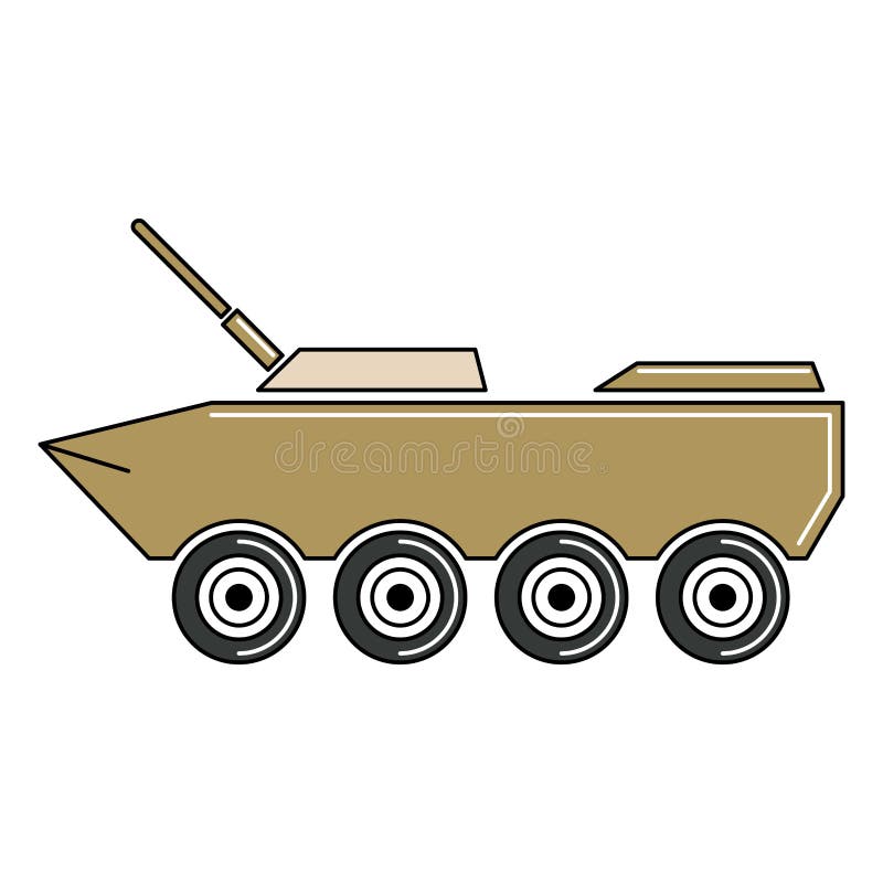 Icono De Tanque De Guerra Aislado Ilustración del Vector - Ilustración ...