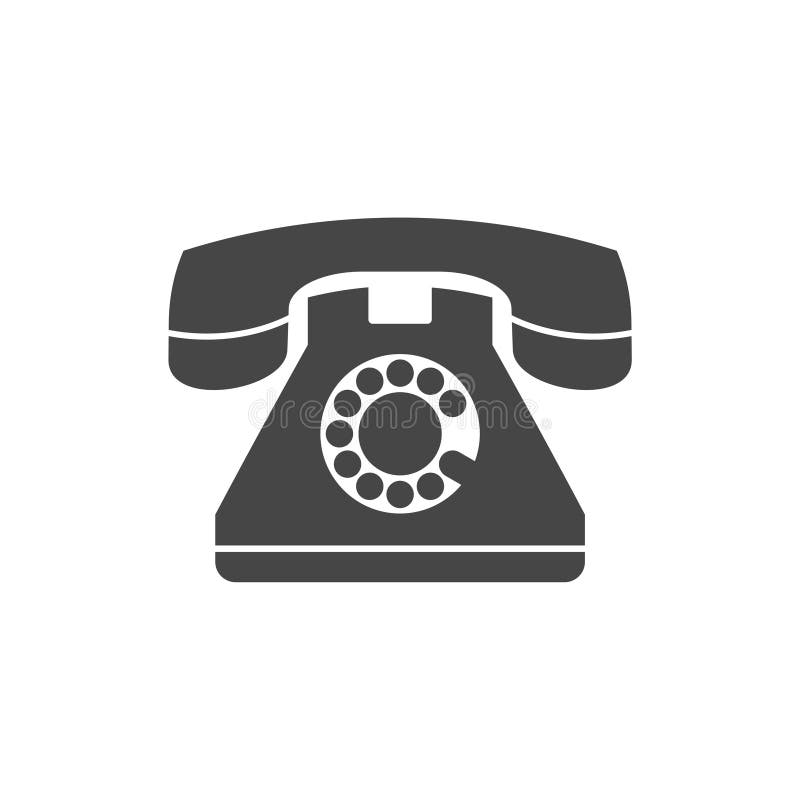Icono De Teléfono Antiguo, Icono De Vector De Teléfono, Símbolo De ...