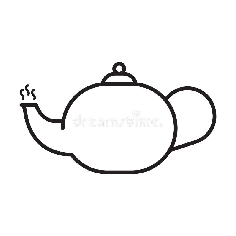 Icono de tetera ilustración del vector. Ilustración de objeto - 337546519