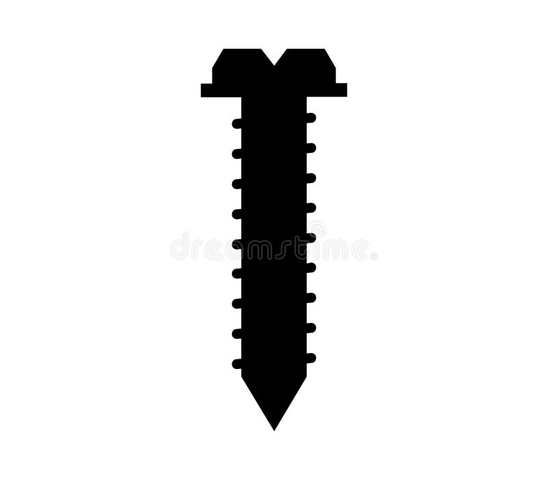 Icono De Tornillo Ilustrado En El Vector Sobre Fondo Blanco Stock de ilustración - Ilustración ...