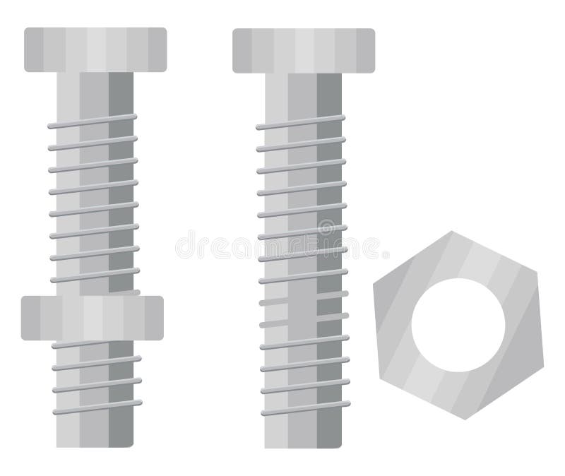 Icono De Tornillos De Carpintería Ilustración del Vector - Ilustración de tuerca, chapeado ...