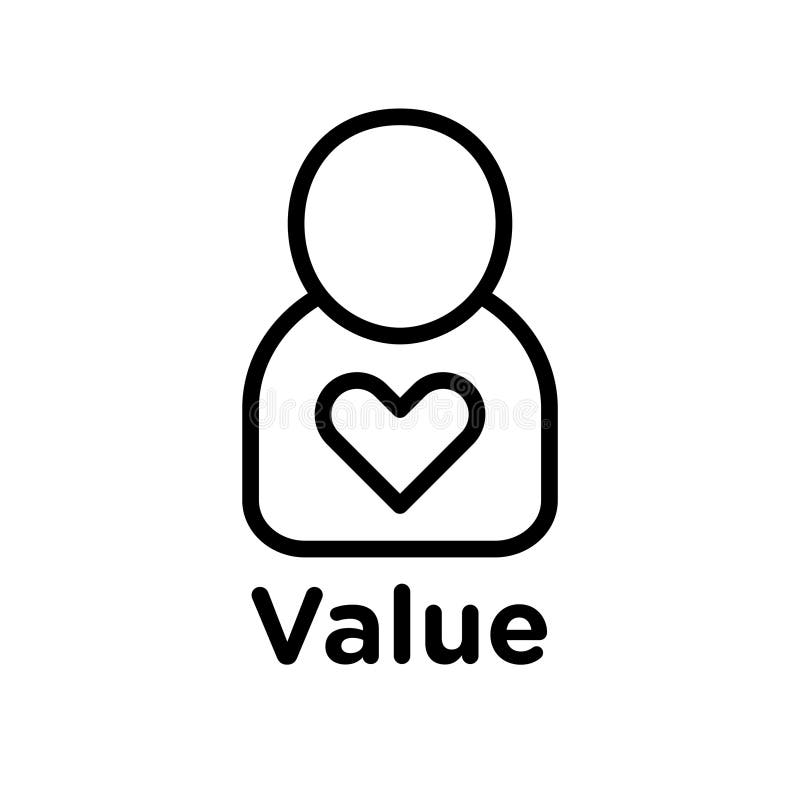 Icono de valor ilustración del vector. Ilustración de producto - 330167378