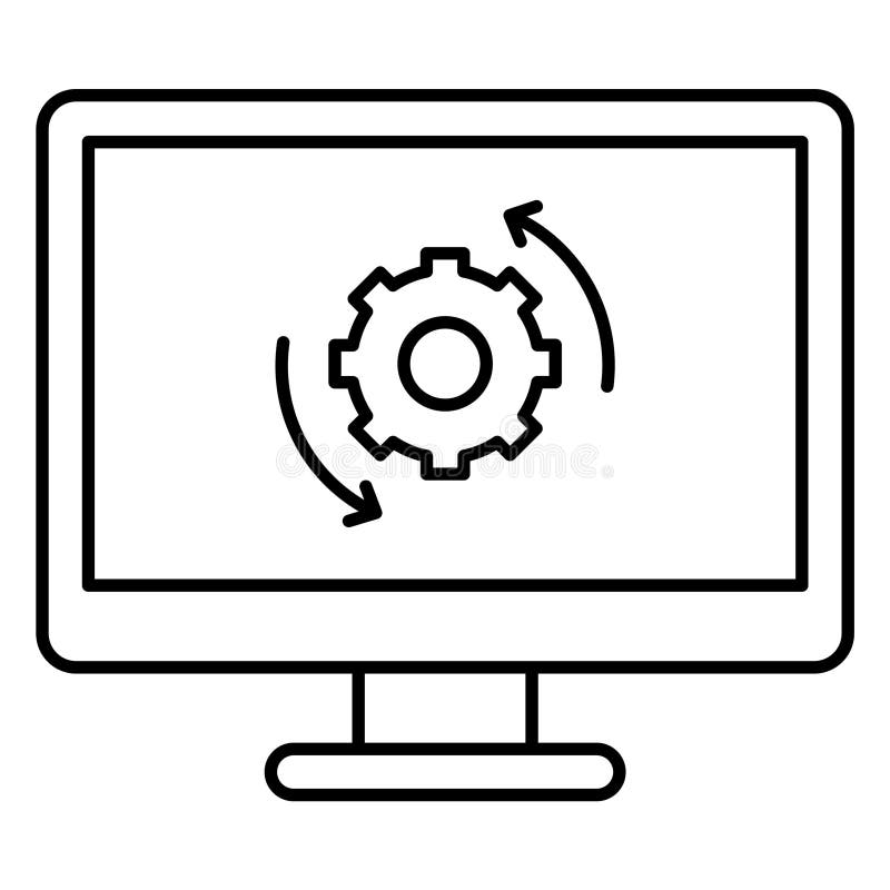 Icono De Vector Aislado Del Sistema Operativo Ilustración del Vector ...