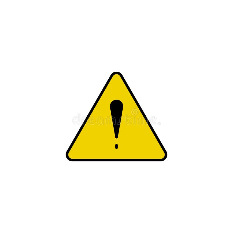 Icono De Vector De Alerta Aislado En Fondo Blanco Ilustración del ...
