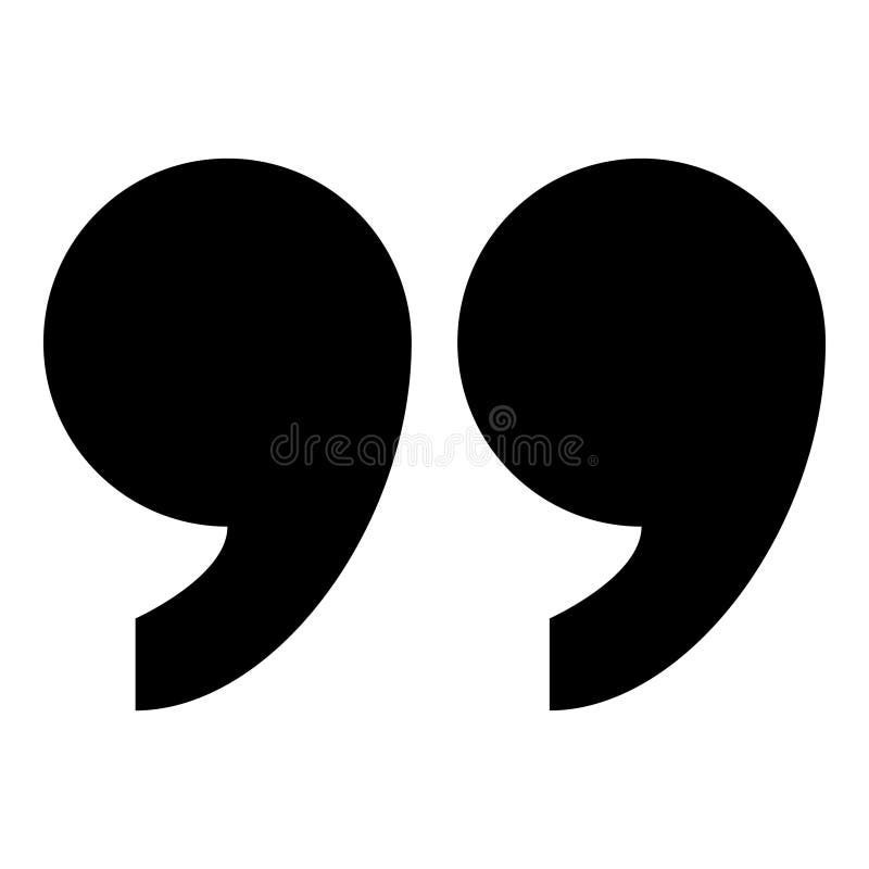 Icono De Vector De Comillas. Ilustración del Vector - Ilustración de ...