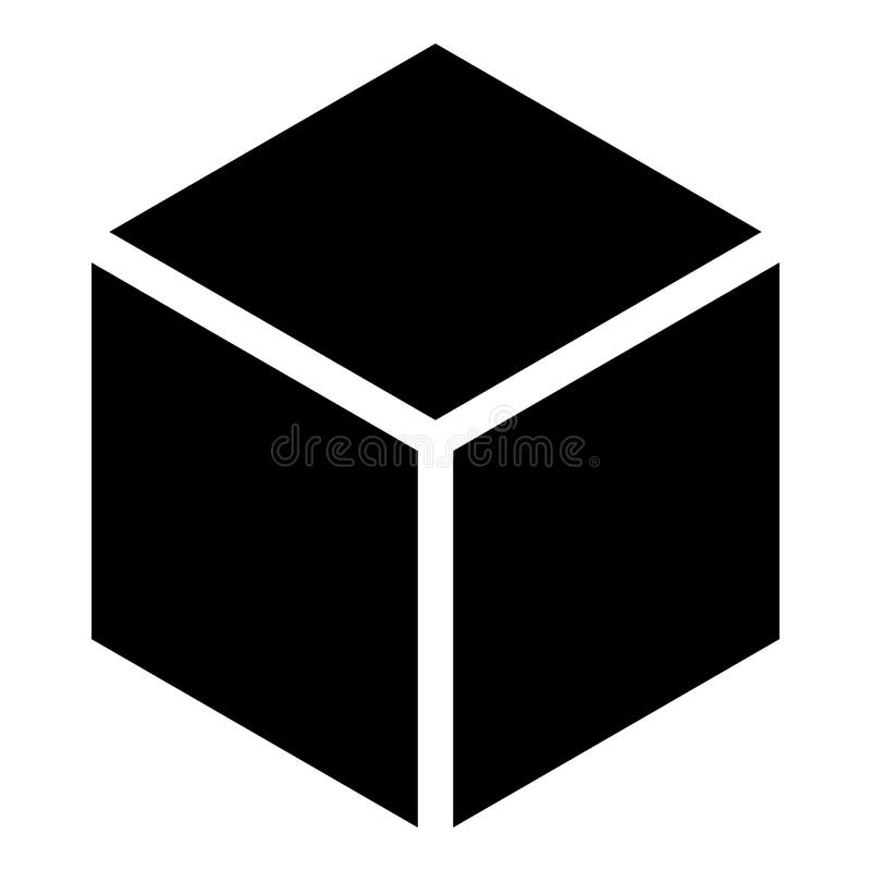 Icono de vector de cubo. ilustración del vector. Ilustración de cubo ...